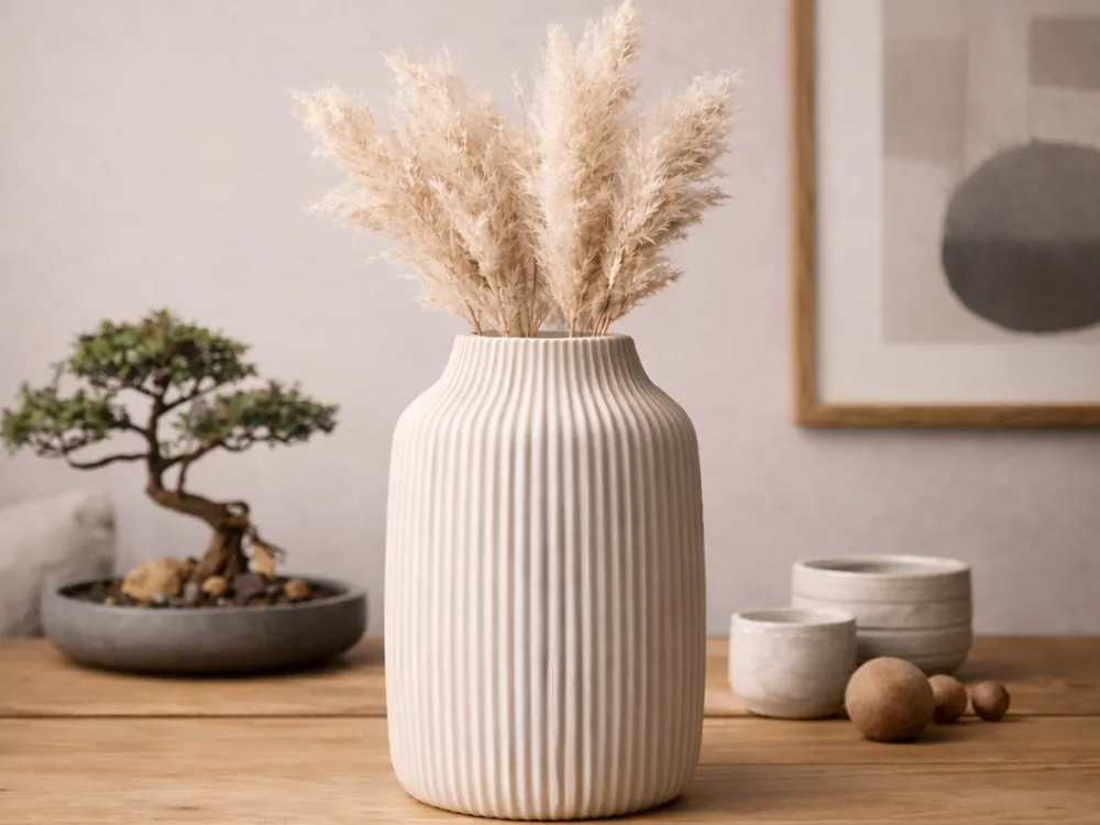 Japandi Vase Cache-pot - Free 3D Print Model - MakerWorld