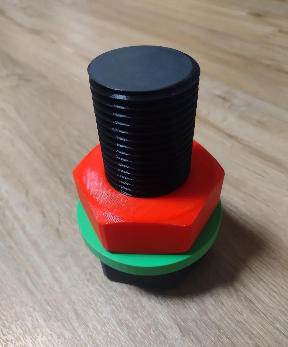 Fast Print Bolt for Oversized Bolt & Nut Remixed by CAD-Guy - MakerWorld