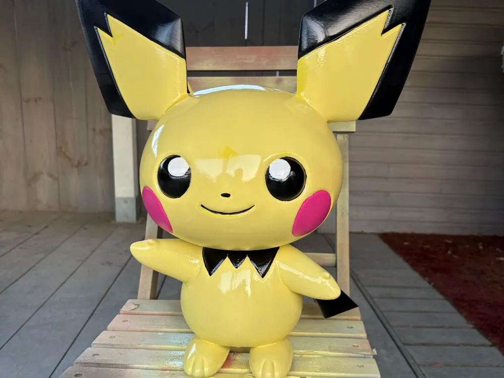 Life-Size Pichu Pokemon 3D Model by Ryan @ TheMajinLab MakerWorld ...