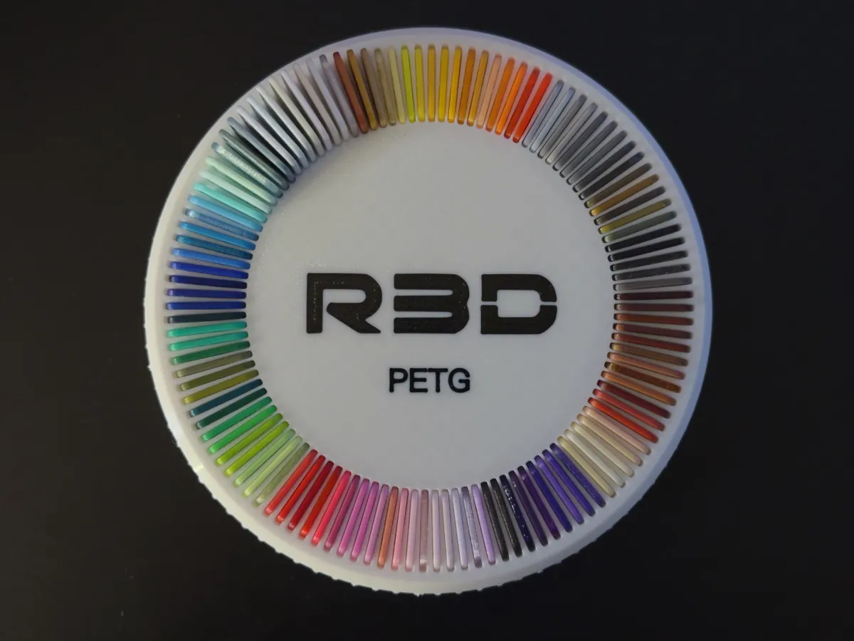 R3D/50*25*2mm Filament Swatch Turntable - Free 3D Print Model - MakerWorld