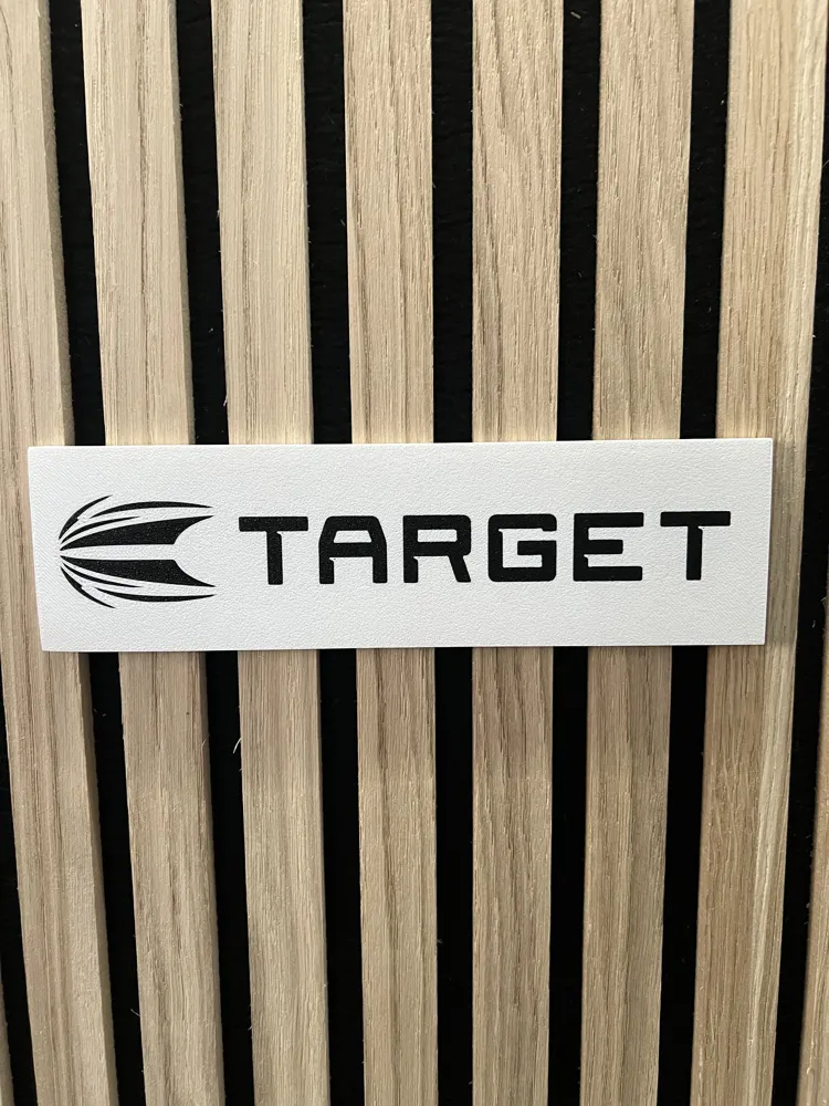 Dartboard Sign "Target" – for Acoustic Panels - Free 3D Print Model ...