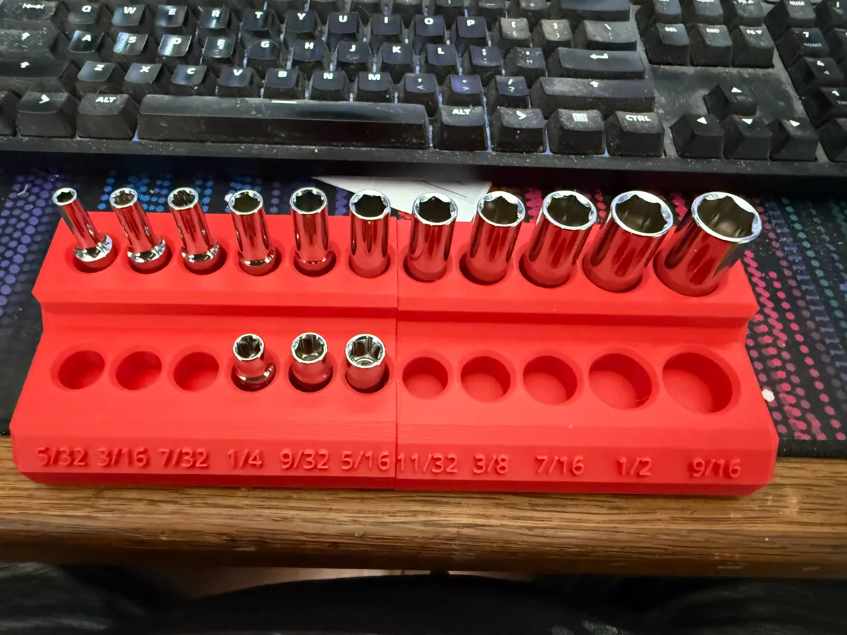 Magnetisches Tablett für Quinn SAE 1/4 Zoll Steckschlüssel Remixt von ...