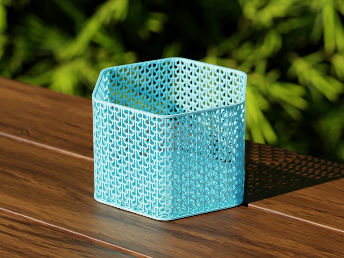 Hexagonal cage Hexagonal storage basket by 望澄天 MakerWorld: Download ...