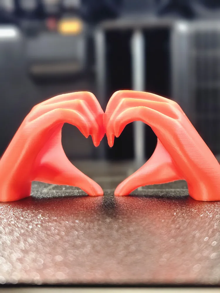Valentine's Heart Hand - Free 3D Print Model - MakerWorld