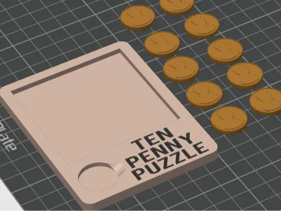 Ten Penny Puzzle Remixed by Isaac 3D - MakerWorld