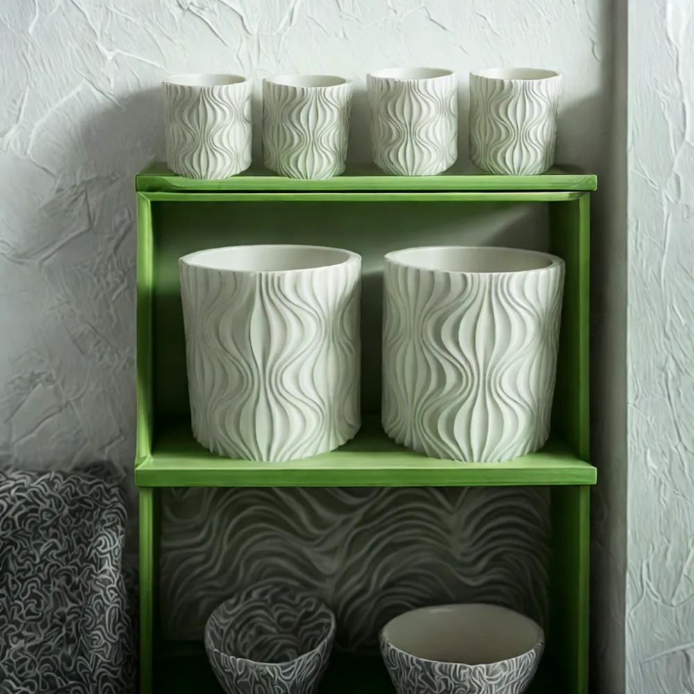 Wavy Panel Vase by BRB Project - MakerWorld