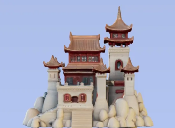 Chinese-style castle by 啊浪 - MakerWorld
