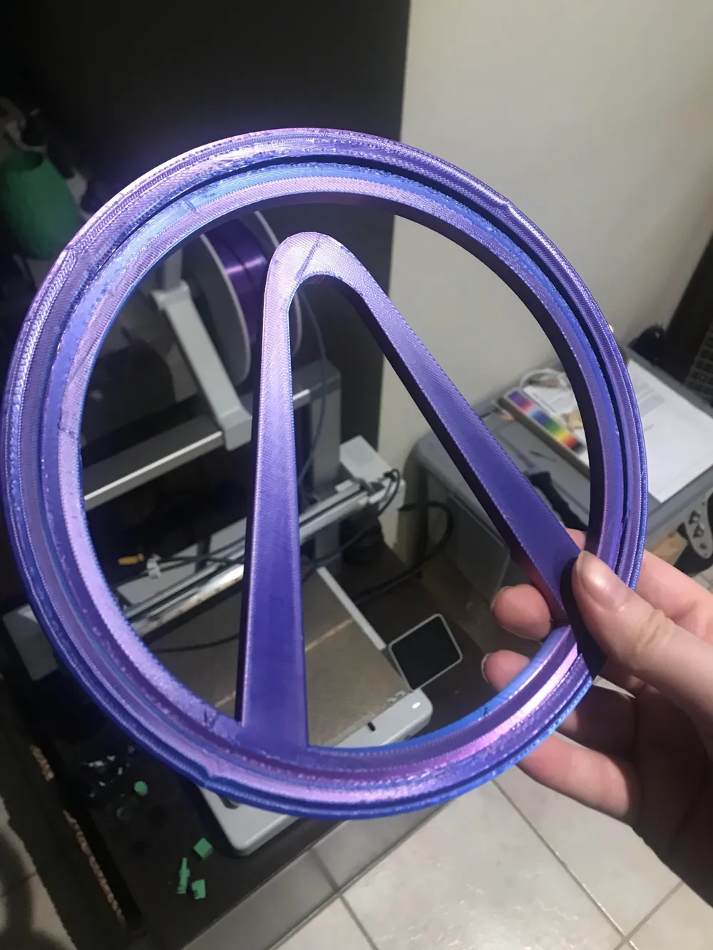 Borderlands Vault Logo HUGE spinner / Hanging Art Remixed by ...