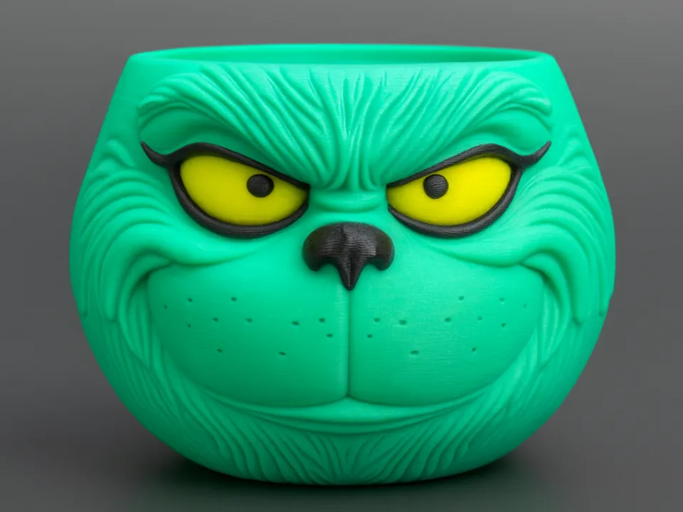 grinch bowl - Free 3D Print Model - MakerWorld
