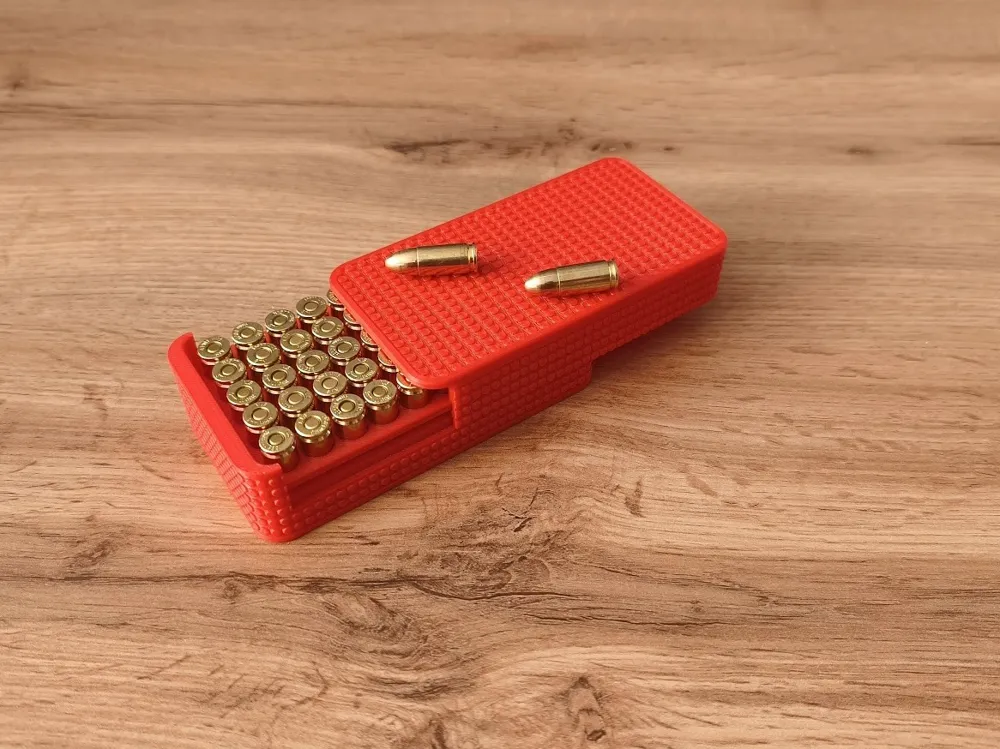 ammo box - 9mm 50pcs - new (The slide-out version) - Free 3D Print ...