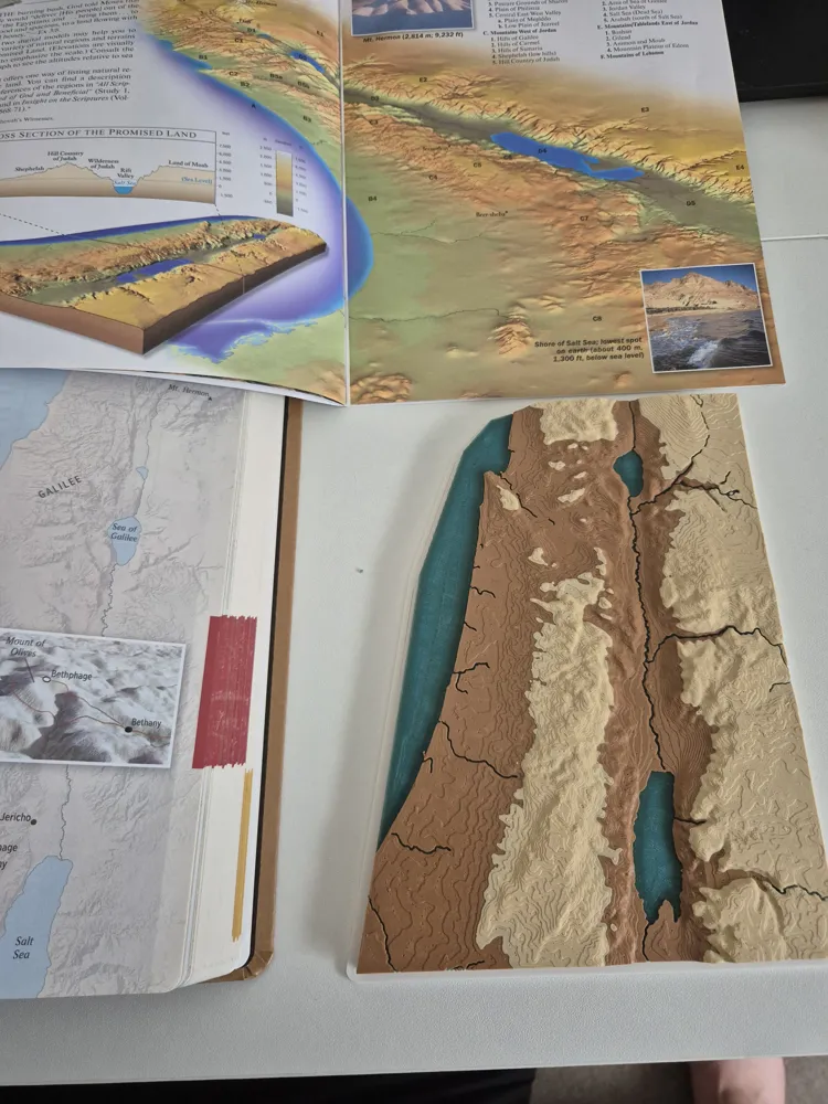 Ancient Israel map (JW study project) - Free 3D Print Model - MakerWorld