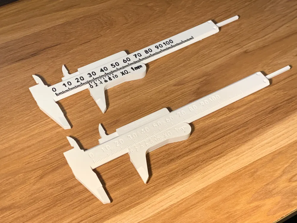Vernier Caliper (Easy Assembly, High Precision) - Free 3D Print Model ...