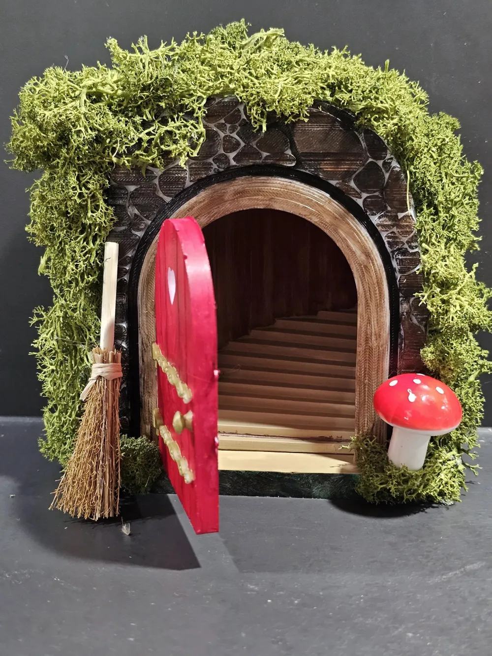 Fairy Door with Steps (optional LED-light) - Free 3D Print Model ...