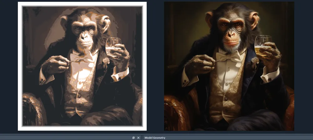 Cocktail Monkey (Hueforge) - Free 3D Print Model - MakerWorld