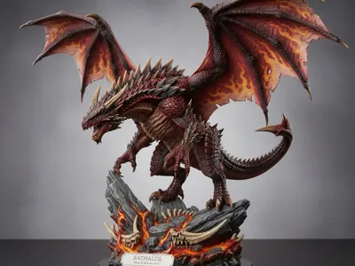 rathalos monster hunter - Free 3D Print Model - MakerWorld