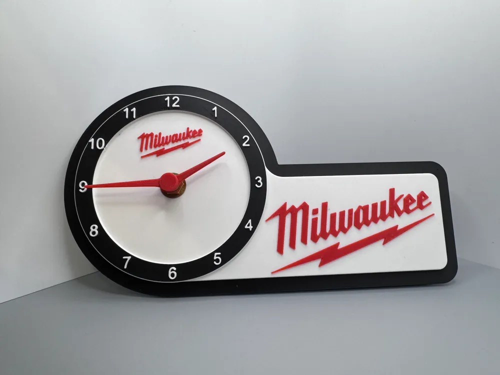 Milwaukee Desk Clock Kit 011 by FAM-Prints MakerWorld: Download Free 3D ...