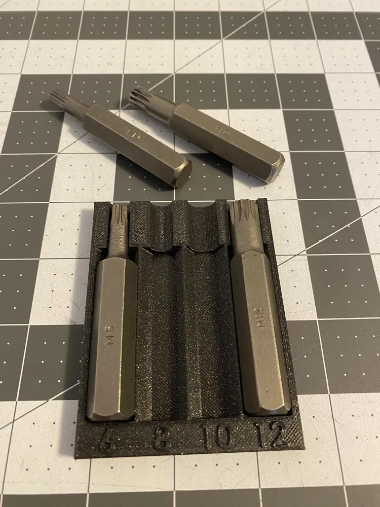 Triple Square Bit Set Holder by DaTryhard22 - MakerWorld