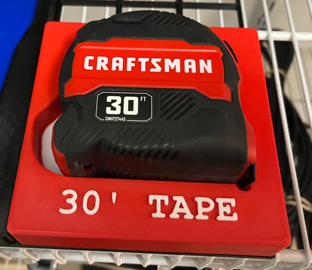 Gridfinity 30 foot Craftsman tape measure bin by Khelandros - MakerWorld