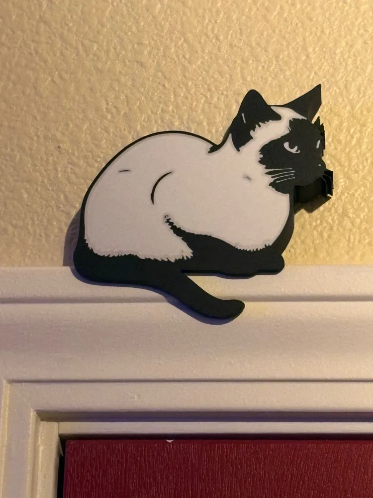 Siamese Cat Door Topper by MaJiK MakerWorld: Download Free 3D Models