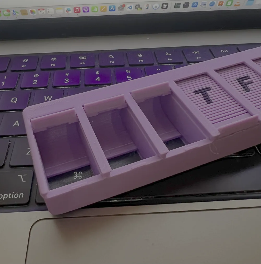 super weekly pill box - Free 3D Print Model - MakerWorld