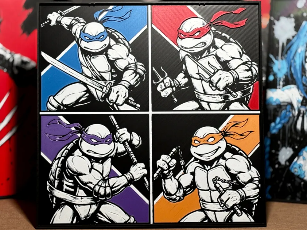 Teenage Mutant Ninja Turtles - Free 3D Print Model - MakerWorld