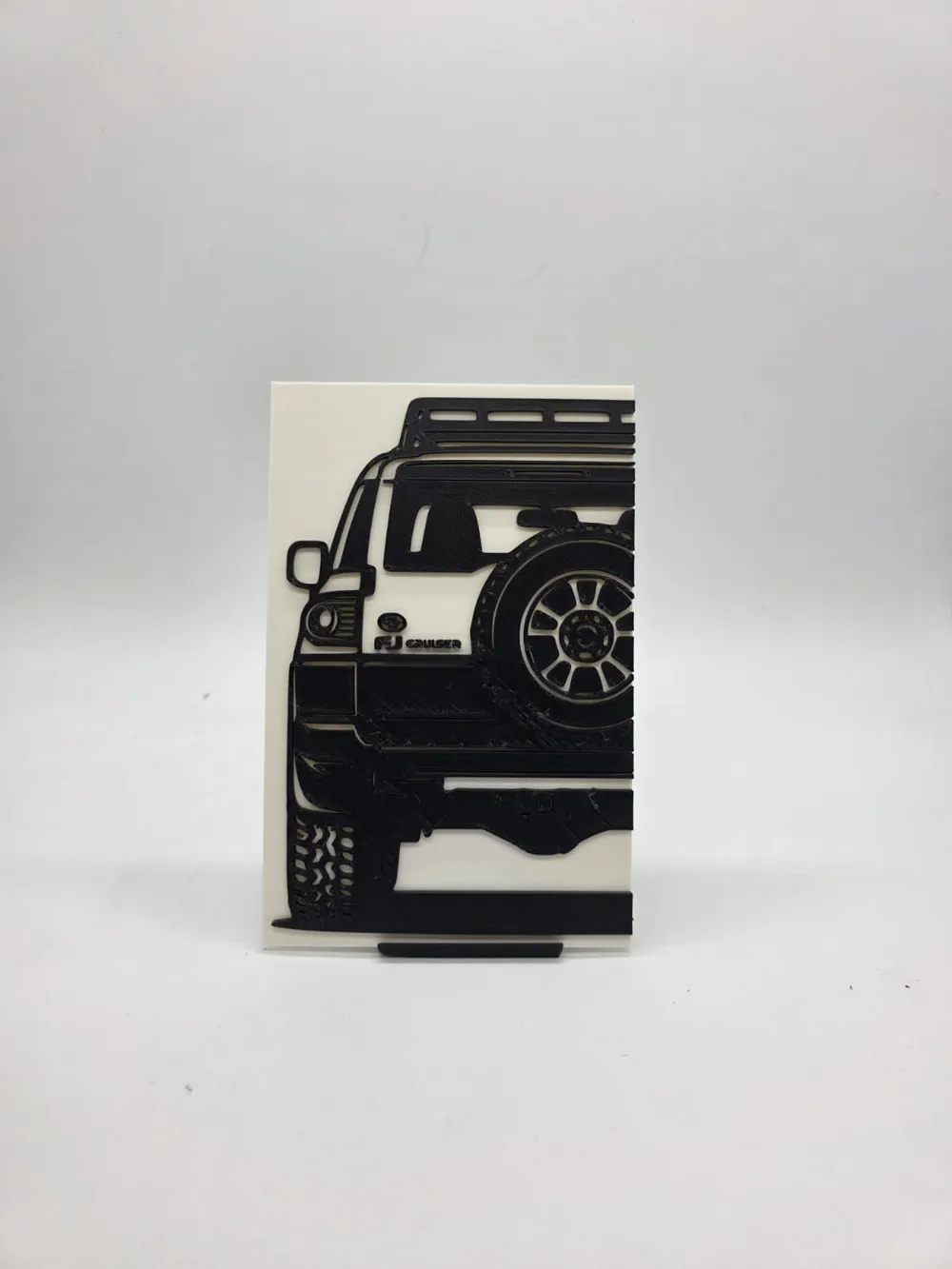 Arte de pared 2D Toyota FJ Cruiser - Modelo de impresión 3D gratuito ...