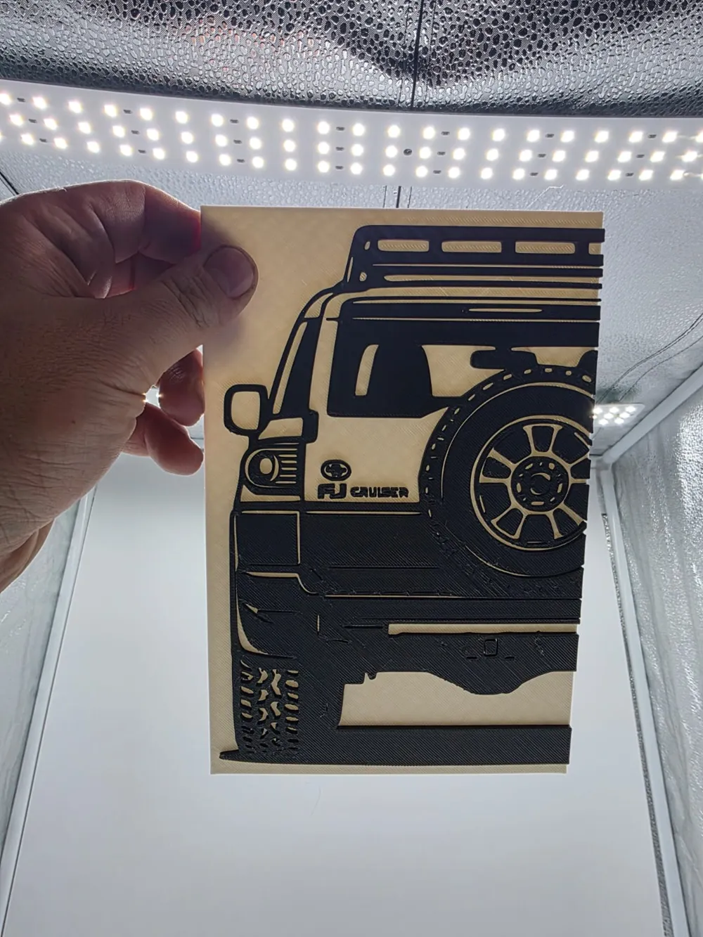 Arte de pared 2D Toyota FJ Cruiser - Modelo de impresión 3D gratuito ...