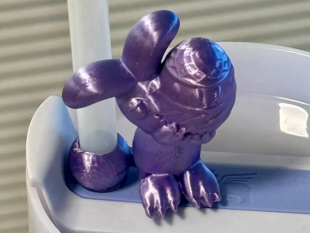 Bunny holding easter egg straw topper - Free 3D Print Model - MakerWorld