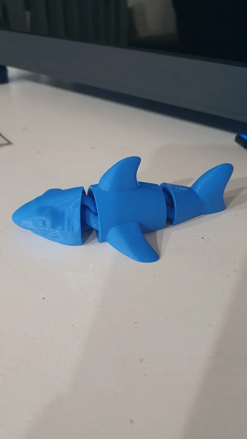Articulated Flexi Shark 3d Print in Place by kuuji :) - MakerWorld