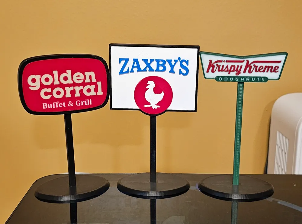 Golden Corral Road Sign Remixed by Jimmy3D - MakerWorld