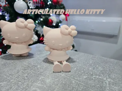 Articulated Hello Kitty by 3Devil - MakerWorld