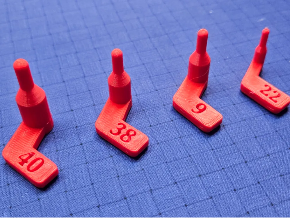 Safe Chamber Flags - 40, 380, 9mm, 22 by ChrisW - MakerWorld