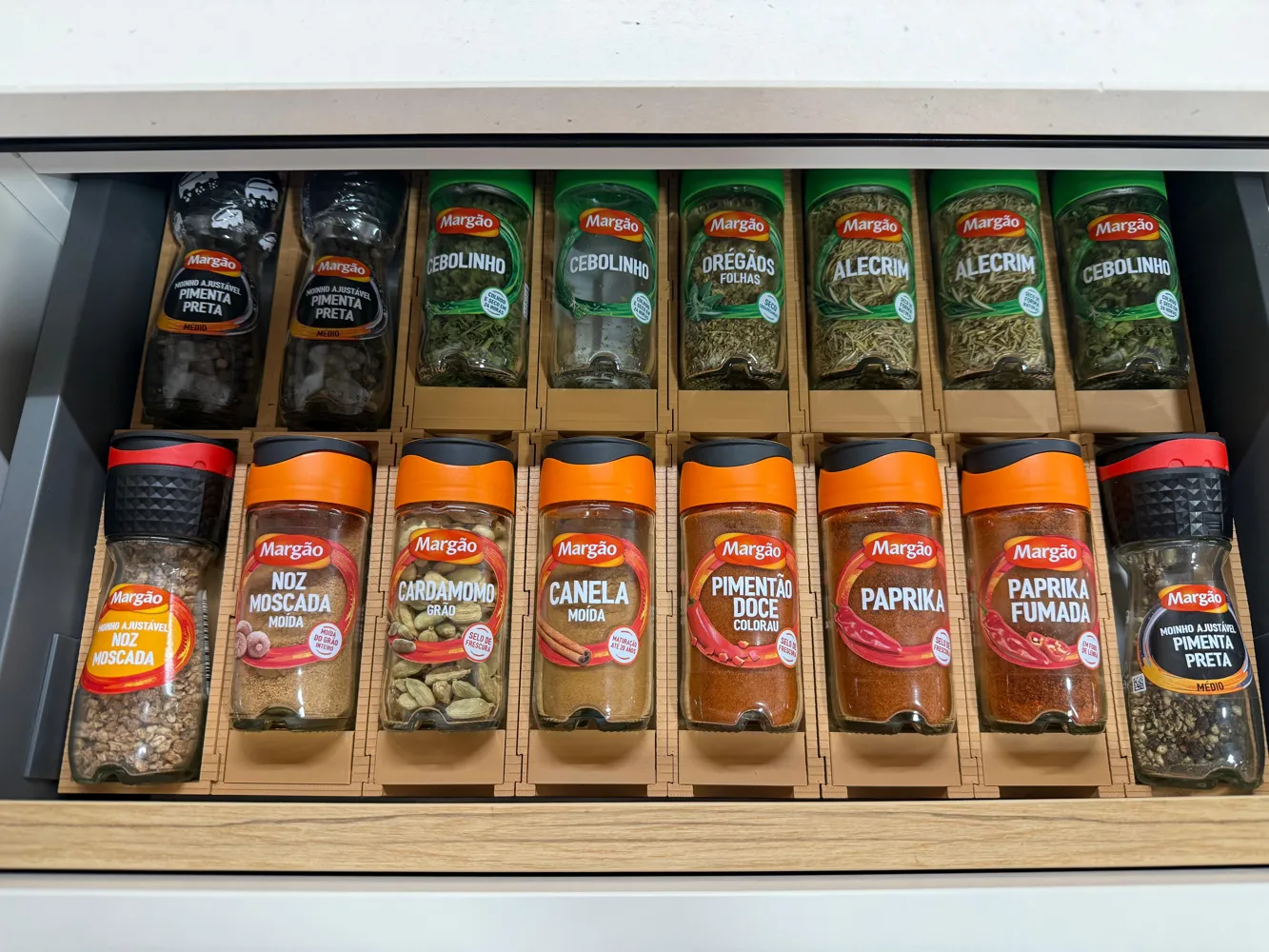 Modular Drawer Spice Organizer - Margão Jars - Free 3D Print Model ...
