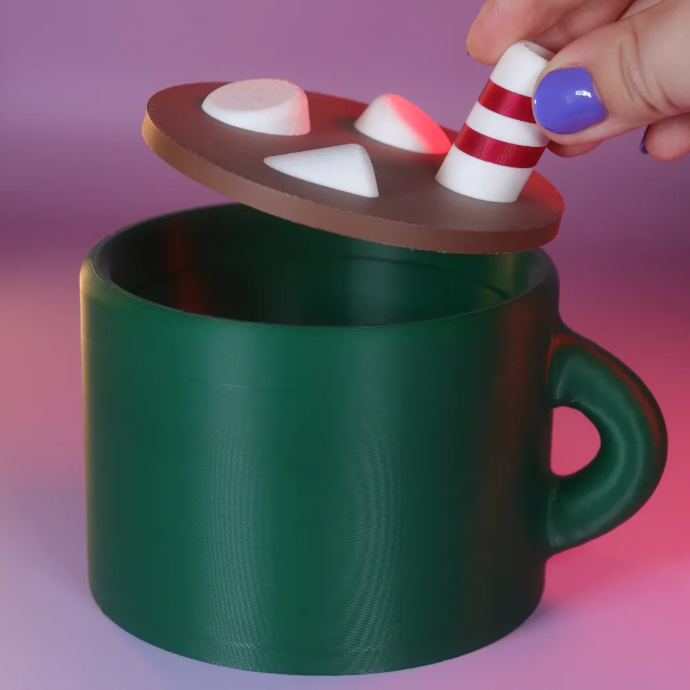 Hot Cocoa Mug with removable Lid - Candy Bowl by poppilabs - MakerWorld