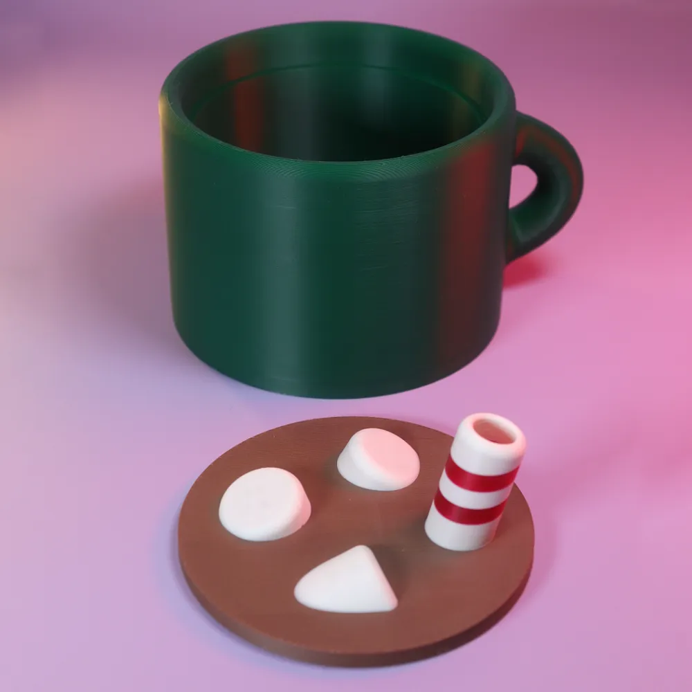 Hot Cocoa Mug with removable Lid - Candy Bowl by poppilabs - MakerWorld