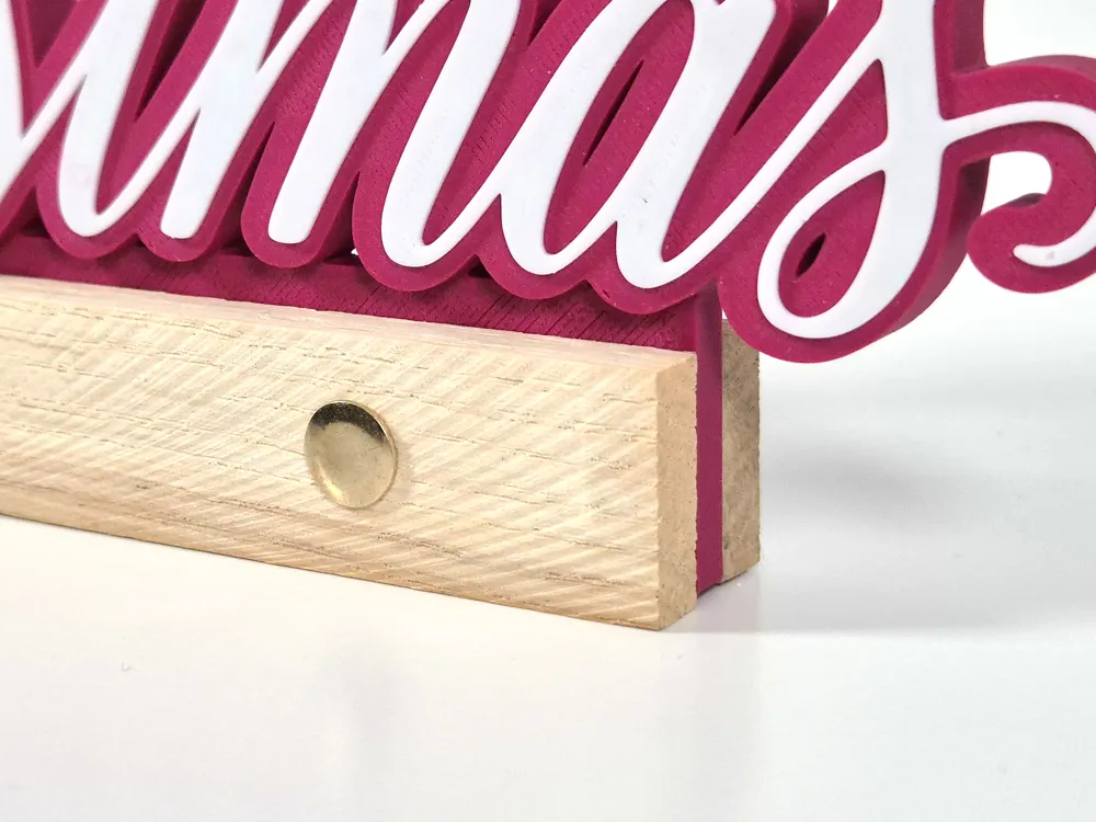 Merry Christmas – Two-Color 3D Lettering by Watson MakerWorld: Download ...