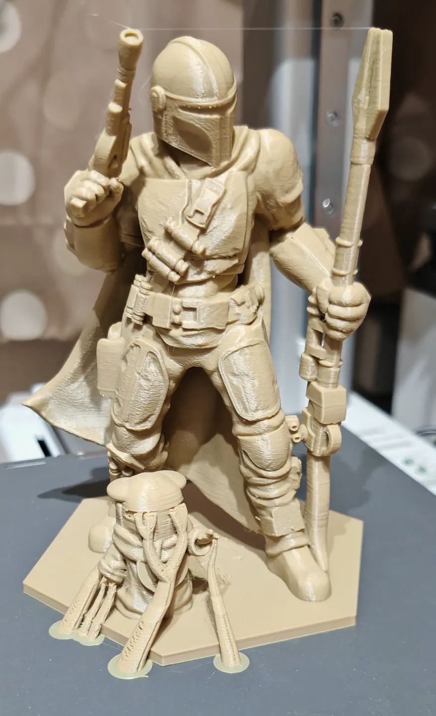 Mandalorian with Din Grogu on Base Remixed by PaulD MakerWorld ...