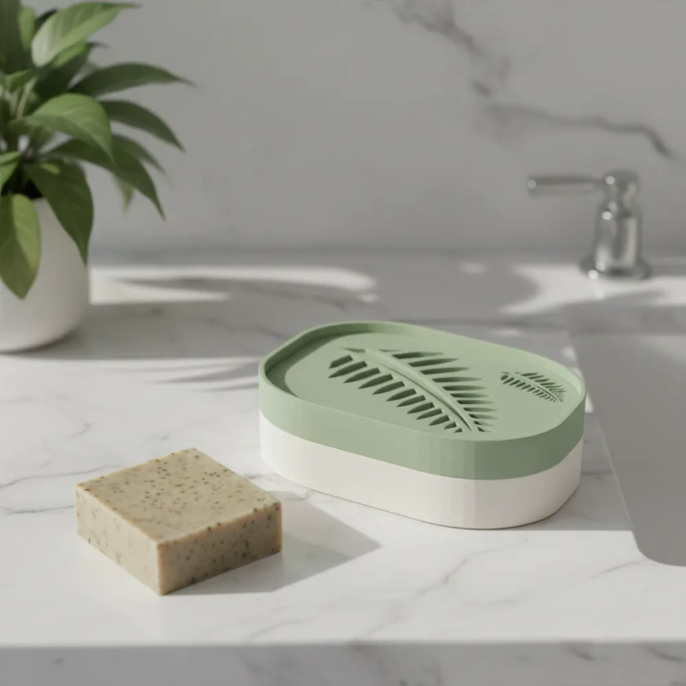 Fern Leaf Soap Dish - Free 3D Print Model - MakerWorld