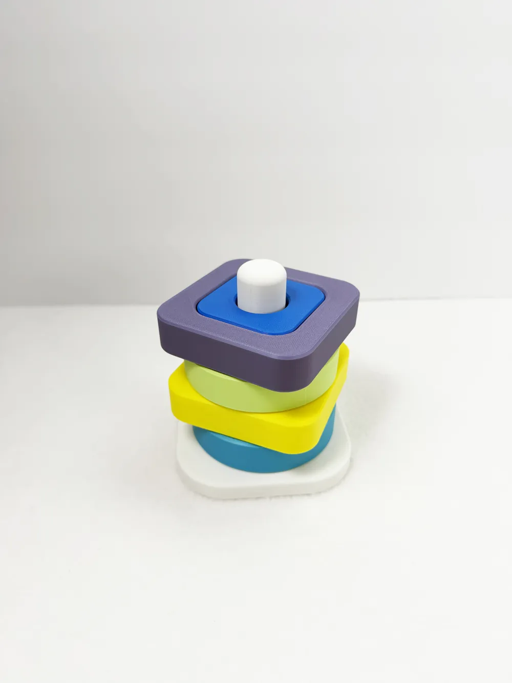 Shapes Stacker Puzzle - Free 3D Print Model - MakerWorld