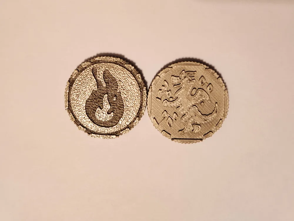 Flamecraft Dragon Coin by Snakemeister MakerWorld: Download Free 3D Models