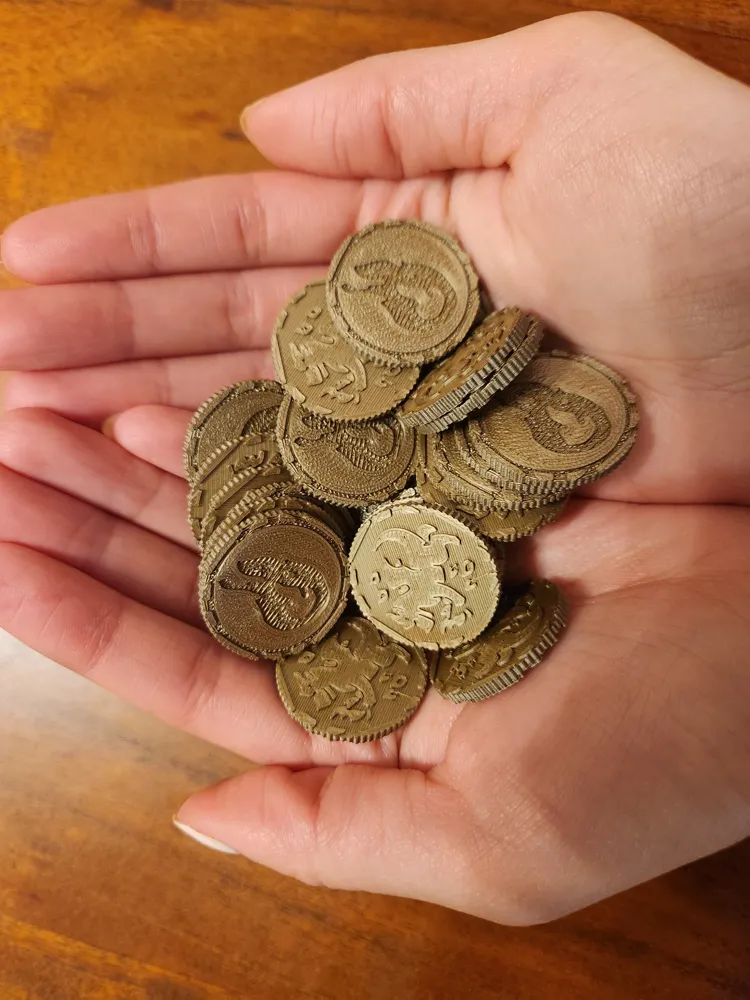 Flamecraft Dragon Coin - Free 3D Print Model - MakerWorld