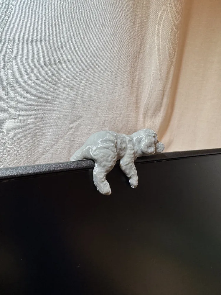 Sleepy Poodle Monitor Pet - Free 3D Print Model - MakerWorld