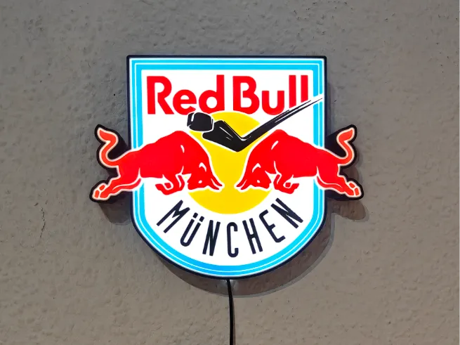 EHC Red Bull München Light box - Free 3D Print Model - MakerWorld