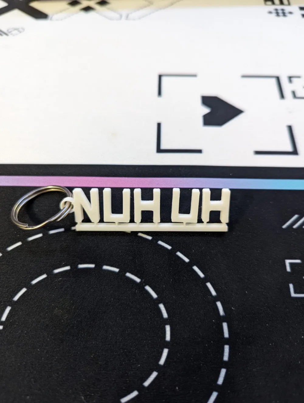 Nuh-Uh Keychain by 3D Wonderworks - MakerWorld