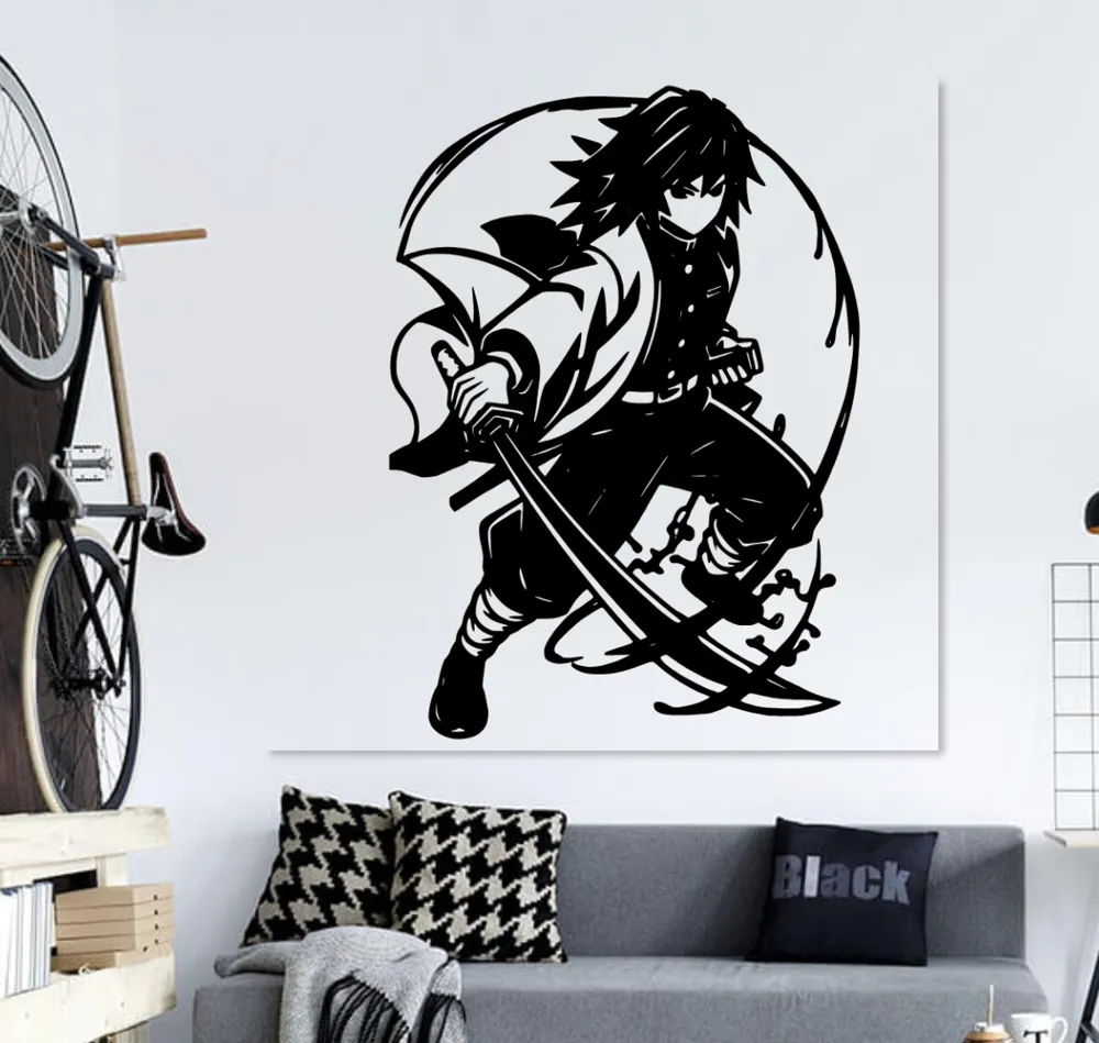 Demon Slayer Giyu Tomioka - Hashira 2D Wandkunst – Kostenloses 3D ...