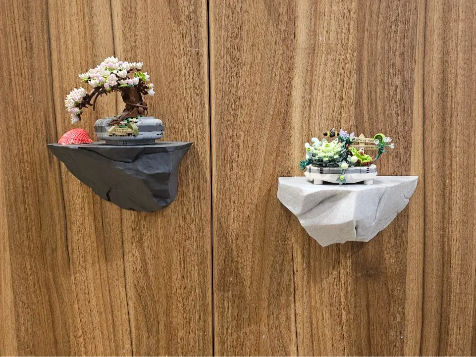 Floating Rock Shelf - Free 3D Print Model - MakerWorld