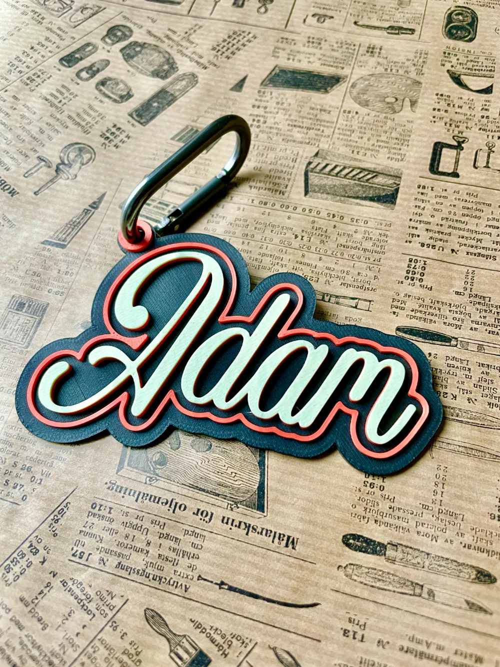 Adam Name Keychain by ZEE SOLO - MakerWorld