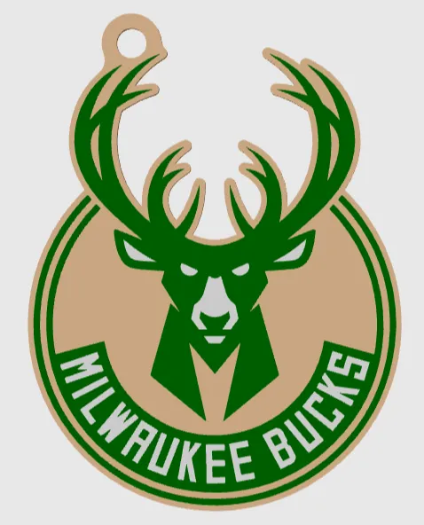 Milwaukee Bucks keychain by diogooreis - MakerWorld