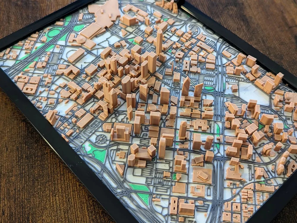 Dallas Texas 3D Miniature - Free 3D Print Model - MakerWorld