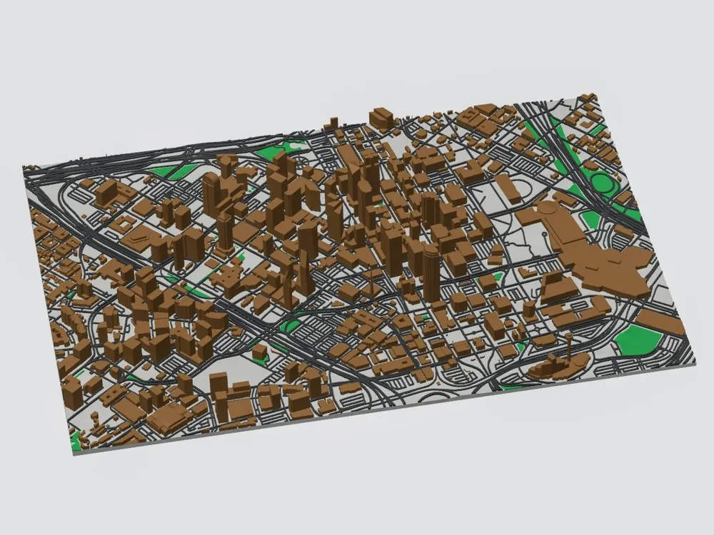 Dallas Texas 3D Miniature - Free 3D Print Model - MakerWorld